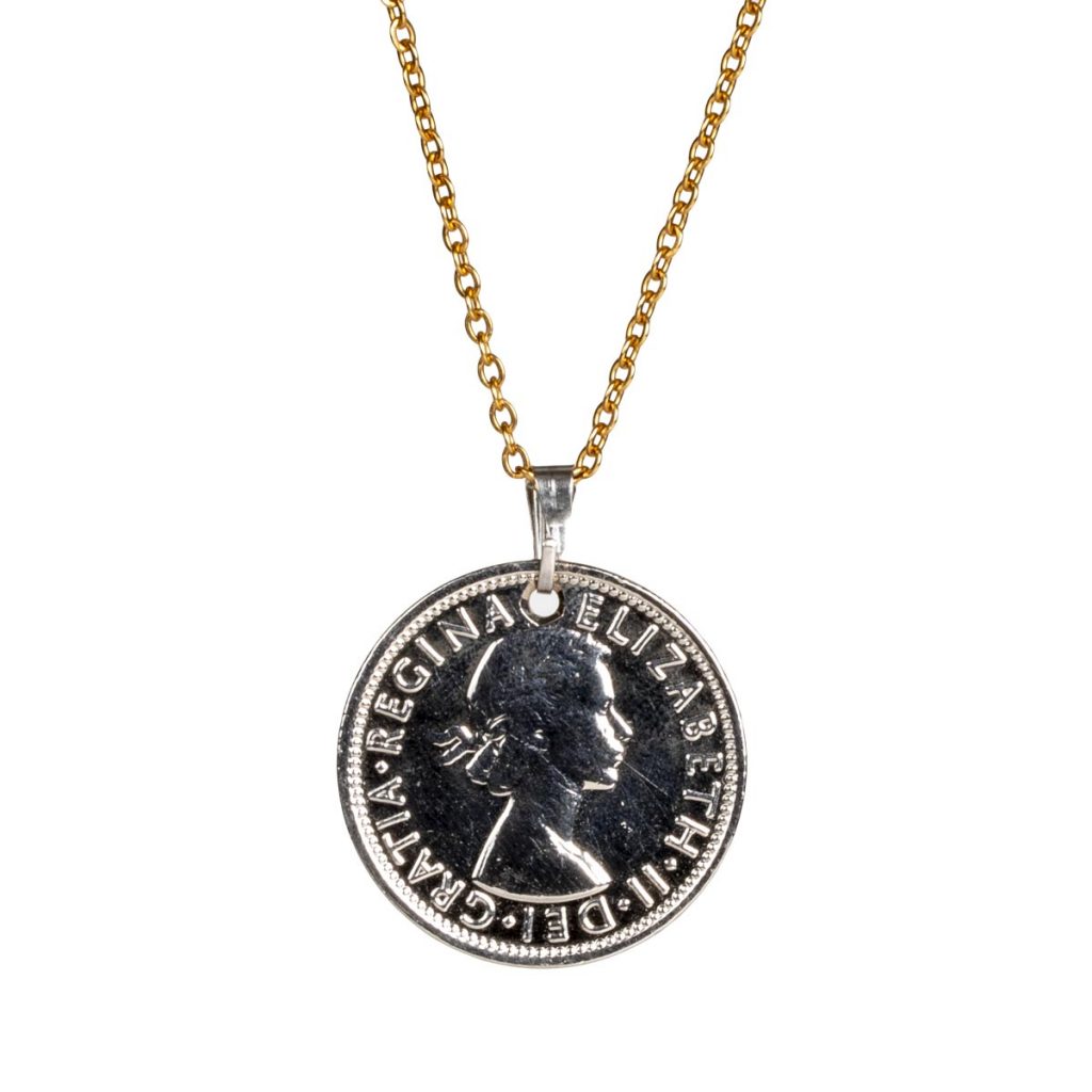 Gold Plated Two Shilling Necklace - Elite Luxury Gold Plating
