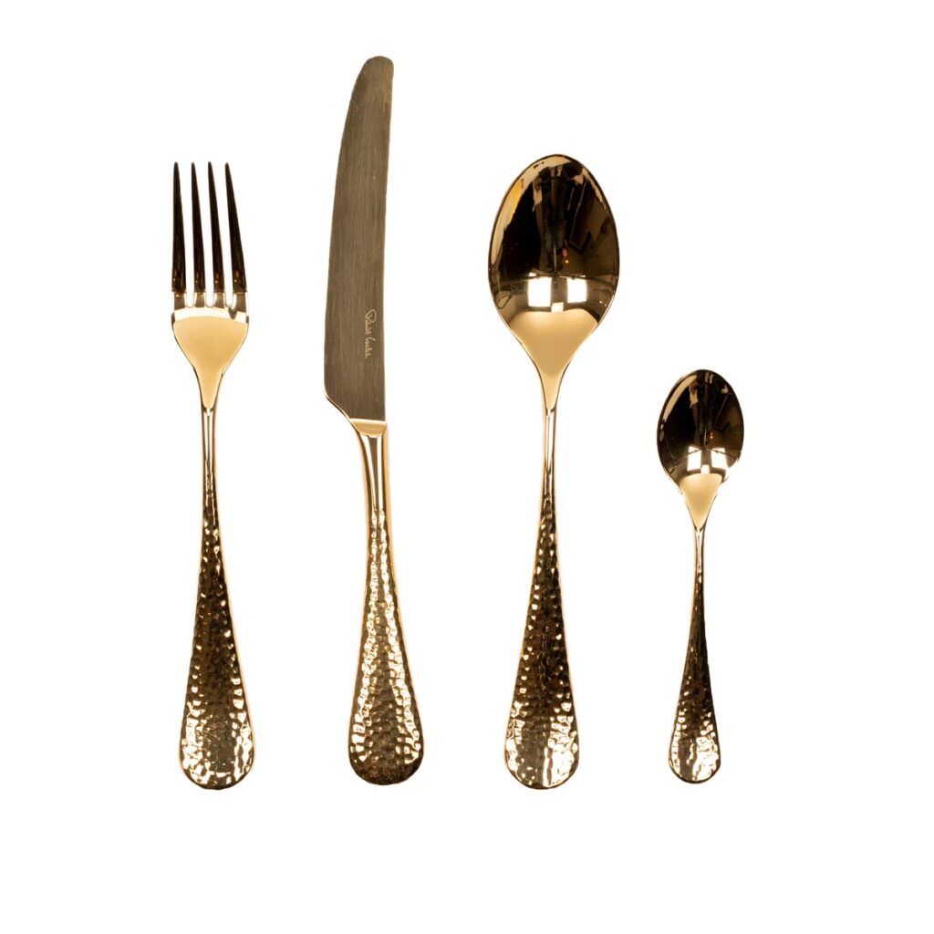 Gold Plated Robert Welch cutlery Set - Elite Luxury Gold Plating
